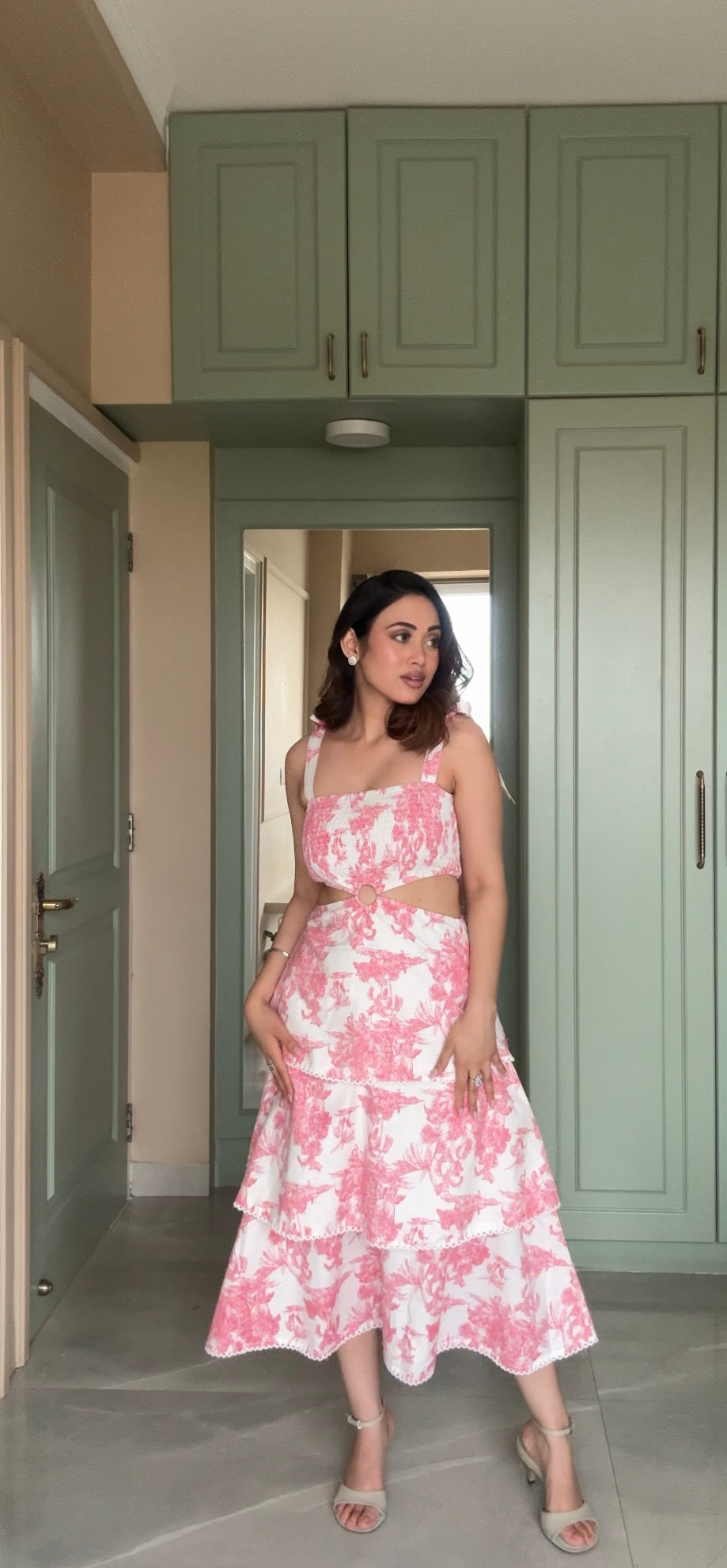 Pisco Linen Maxi Dress | Pink